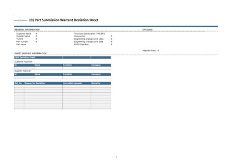 Deviation Sheet Apqp Pdf