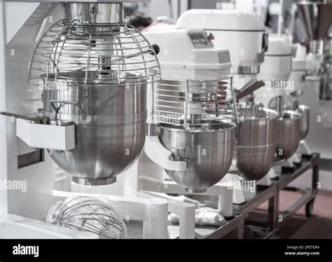 Close Up Of Commercial Bread Mixer Food Mixing Machine For Food
