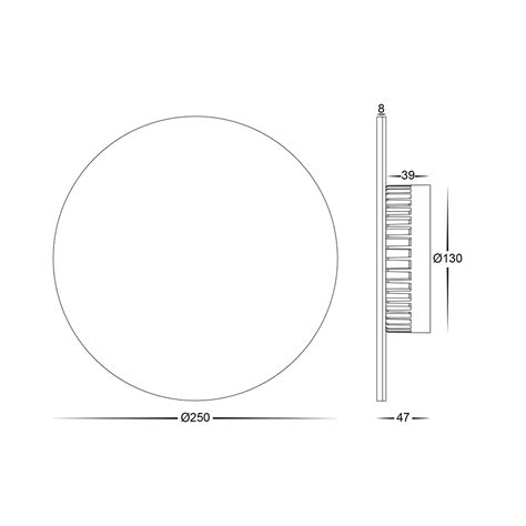 Halo W V Dimmable Round LED Wall Light White Tri Colour HV