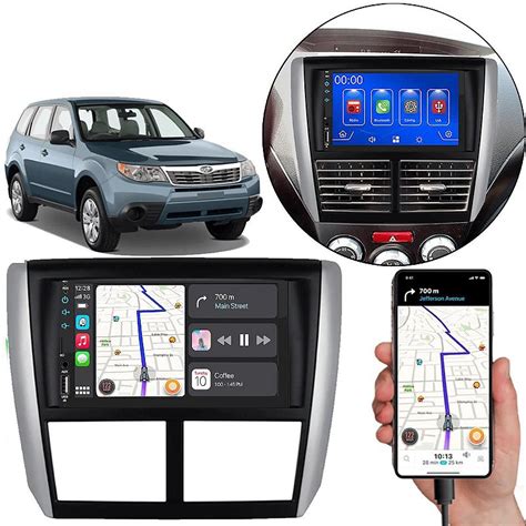 Mp5 7 Polegadas Carplay Android Auto Forester 2009 2012 Câmera Ecarshop