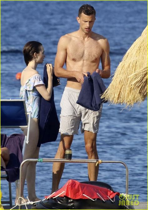 Lily Collins Kisses Jason Vahn During Pda Filled Trip To Italy Photo