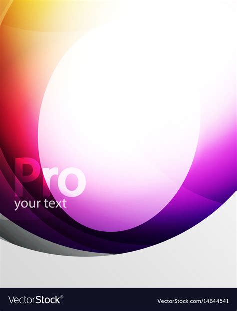 Abstract Background Swirl Wave Line Template Vector Image