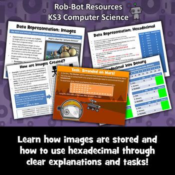 KS3 Computer Science Data Representation Year 8 By ROBBOT RESOURCES