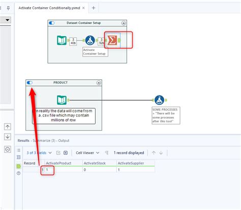 Solved Activate Container Conditionally Alteryx Community
