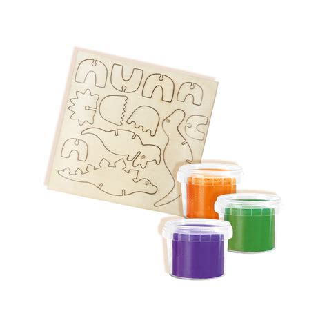 Set Modelaj Schelete De Dinozauri Din Lemn Si Plastilina3 Ani