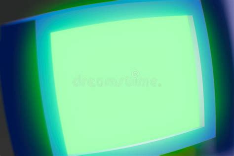 Empty Curved Computer Screen 3d Render Design Element Stock