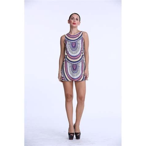 Robe sans manches sexy robe moulante robe impression Cdiscount Prêt