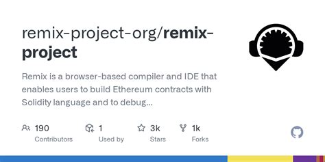 Github Remix Project Org Remix Project Remix Is A Browser Based