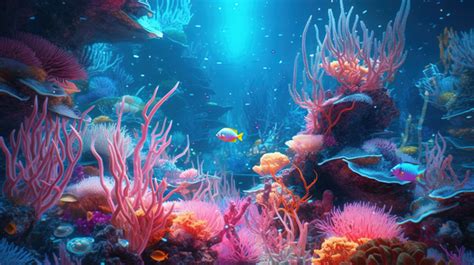 海底世界环境污染变异的海洋生物创意插画图片素材下载 jpg格式 熊猫办公