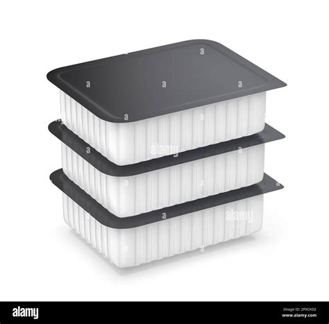 Stack Of Three Plastic Containers For Various Types Of Food Stock Photo Alamy