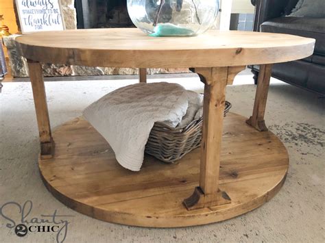 Diy Round Coffee Table Shanty 2 Chic