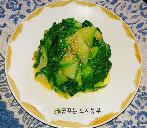 들깨소스 봄동나물무침 만들기