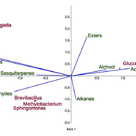 Canonical Correlation Analysis Of Bacterial Genera Discriminatin Fruit