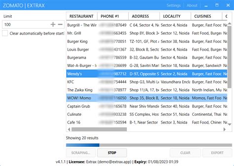 Extrax Zomato Data Extractor By Siteopsltd CodeCanyon