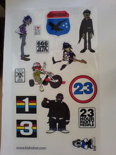 Gorillaz Stickers Michell Zappa Flickr