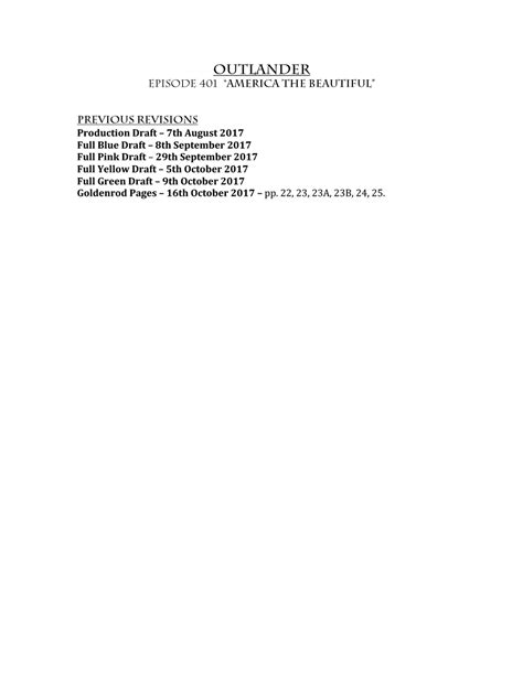 Script For 401 America The Beautiful Outlanderwatch