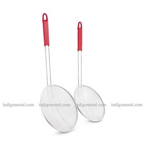 Silver FINE MESH SKIMMER STAINLESS STEEL For Kitchen At Best Price In Thane
