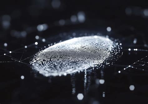 Digital Fingerprint Biometric Security Data Network Id Scan Cyber Security Technology Ai