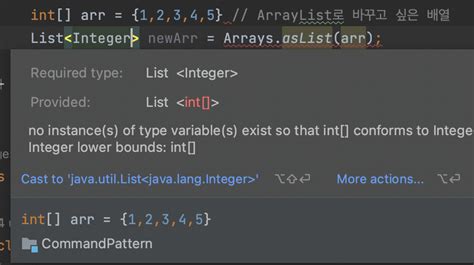 Java int 배열을 List로 간편하게 변경하기 Sias Dev Log