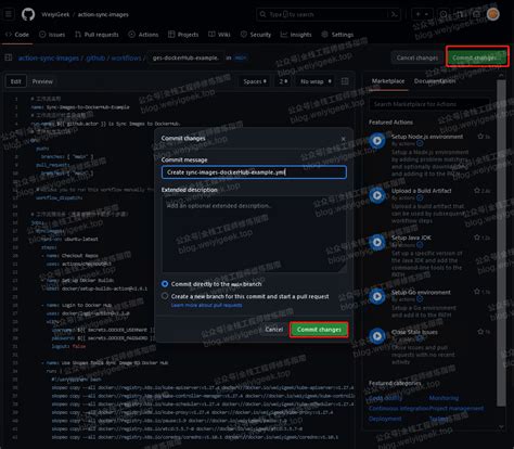 github weiyigeek action sync images 使用github action同步镜像到个人dockerhub