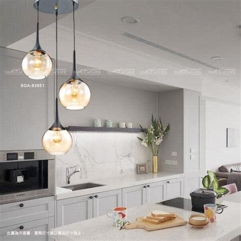 吊燈 玻璃圓球造型吊燈 三燈 SGA 83951 現代設計 質感燈飾 客廳 餐廳 咖啡廳 司麥歐藝術精品照明 Yahoo奇摩拍賣