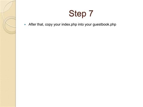 Using Php To Design A Guestbook Website Tutorial Ppt