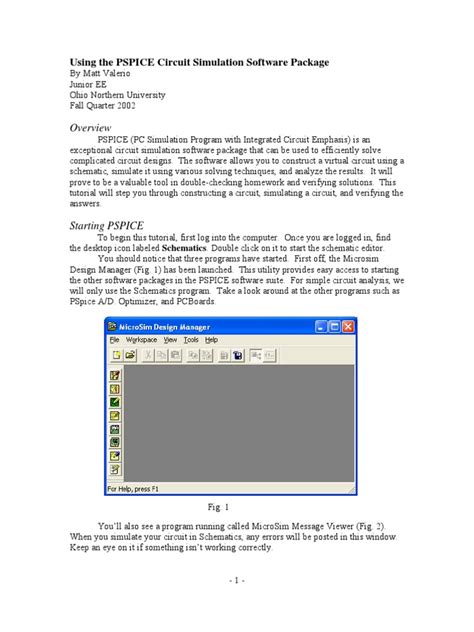 pdf using the pspice circuit simulation software package dokumen tips