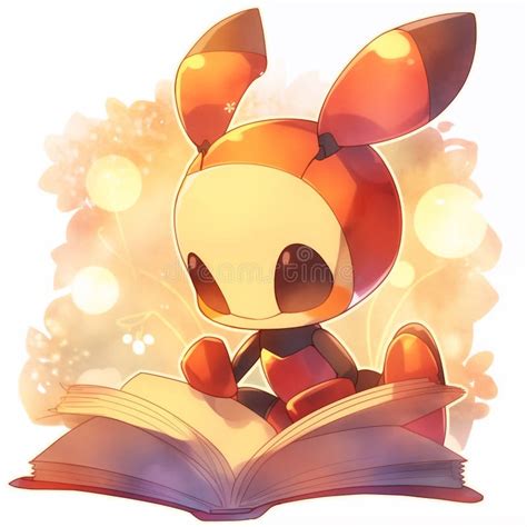 Hand Drawn Cute Ant Reads Books Stock Image Image Of Character Book