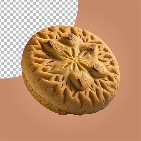 Premium Psd Shortbread Cookie Isolated On Alpha Layer