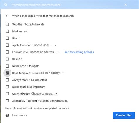 Automated Email Response Template