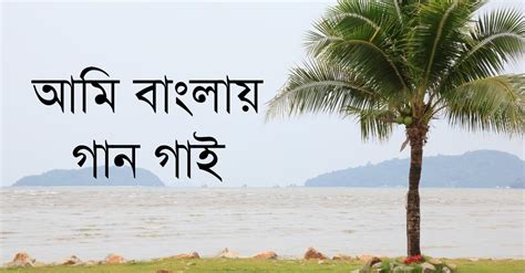আমি বাংলায় গান গাই লিরিক্স Ami Banglay Gaan Gai Lyrics Patriotic