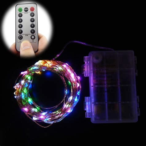 10m 6m 100 60 Leds Remote Control 8 Modes Battery Operated Copper