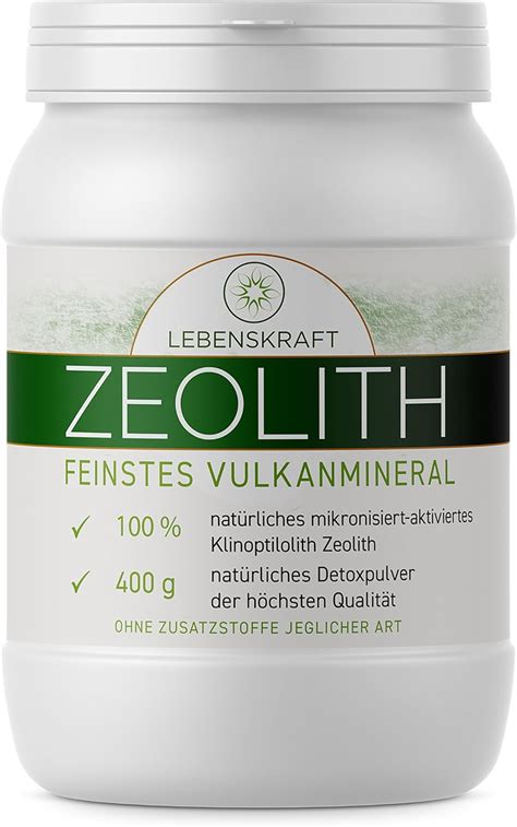 Zeolith-Pulver von Lebenskraft 400g Dose, Zeolith-Klinoptilolith aus ...