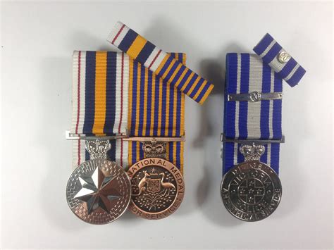 National Police Service Medal Victorian Police Diligent And Ethical