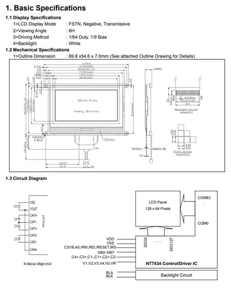 Popular TSD FSTN 128x64 Cog Lcd With White LED Backlight In China LCD Module Controller Suppliers