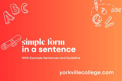 How To Use Simple Form In A Sentence Easy Examples