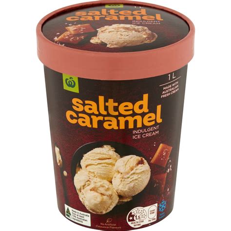 Woolworths Ice Cream Salted Caramel 1l Woolworths
