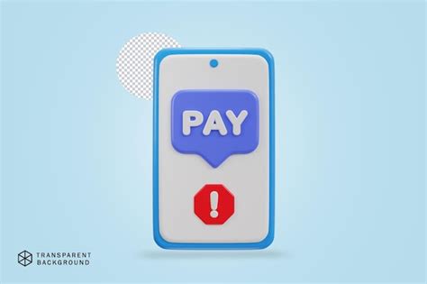 Premium Psd 3d Payment Faild Icon