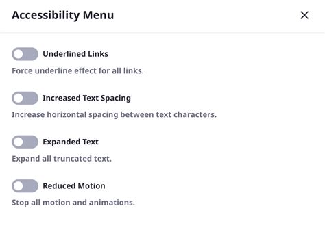 Using The Accessibility Menu Liferay Official Documentation Liferay Learn