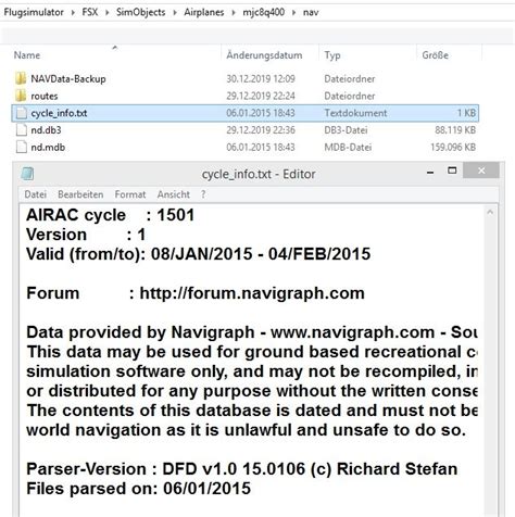 AIRAC Update Without Succes MJC8 Q400 Forums