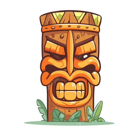 Tiki Cartoon Clip Art