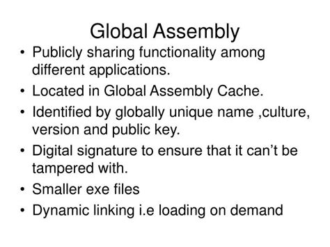 Ppt Global Assembly Powerpoint Presentation Free Download Id4391186