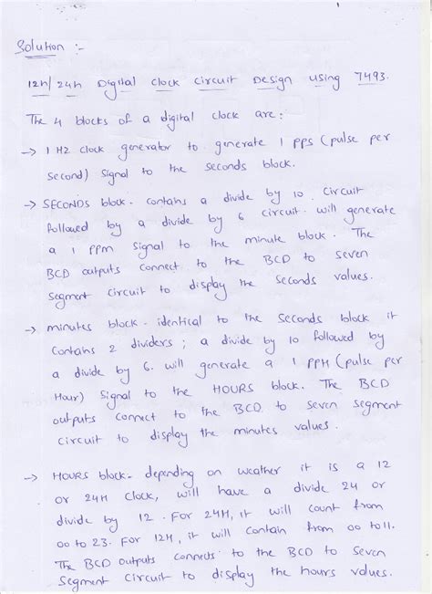 Solved Construct A Digital Alarm Clock Using Basic Logic Components