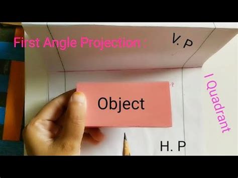 First Angle Projections Engg Drawing Engg Graphics YouTube