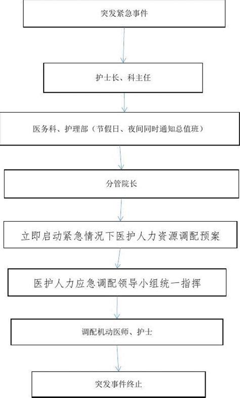 紧急情况下医护人员人力资源调配流程图word文档在线阅读与下载无忧文档