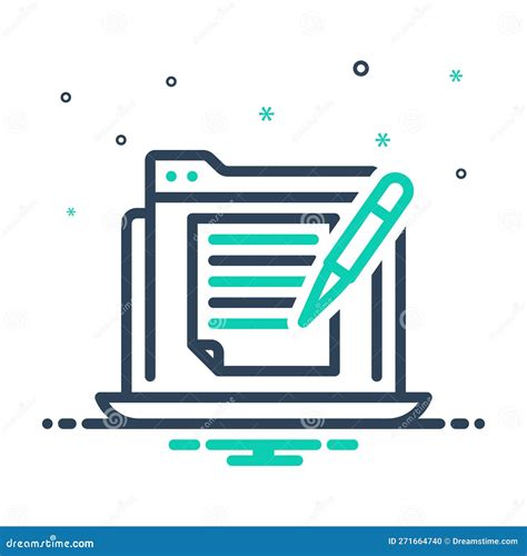 Mix Icon For Formatting File And Formation Stock Vector Illustration