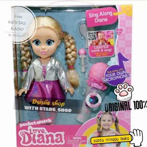 Promo Love Diana Sing Along Diana Lighter With Microphone Original Doll