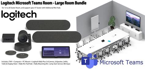 Logitech Room Solutions For Microsoft Teams Lrage Rooms All You Need