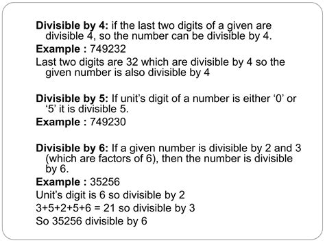 Tests Of Divisibility Pptx
