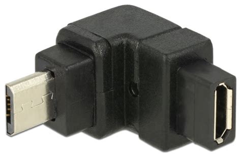 Delock adaptér USB Micro B samec USB Micro B samice pravoúhlá nahoru NC Computers s r o
